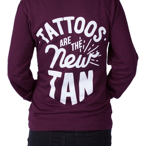 InkAddict | Sweaters | Burgundy Ink Addict Hoodie | Poshmark